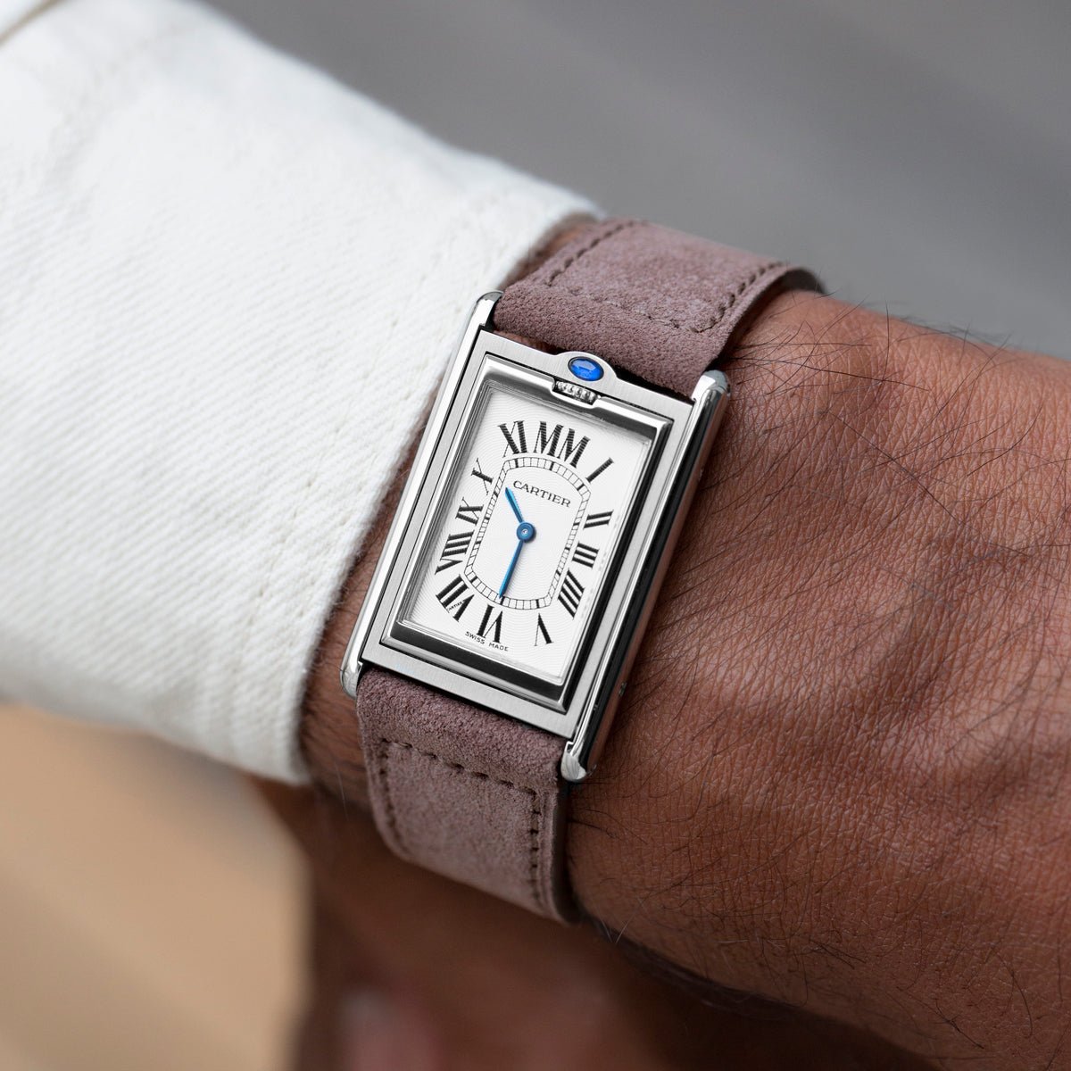 Coral Suede Watch Strap